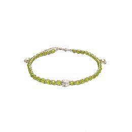 Samapura Jewelry Armband 'Peridot' Damen Gr&ouml;&szlig;e 16 gr&uuml;n / hellgr&uuml;n