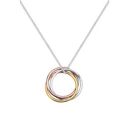 Elli Kette Damen Gr&ouml;&szlig;e 45 gold / rosegold / silber