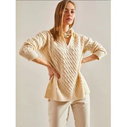 Bianco Lucci Pullover Damen Gr&ouml;&szlig;e S/L creme