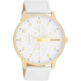 Oozoo Uhr Herren Gr&ouml;&szlig;e One Size gold / wei&szlig;