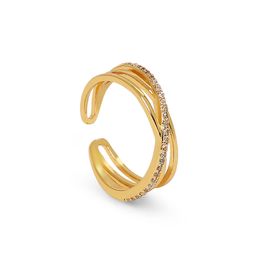 MISH Ringe 'Marianna' Damen Gr&ouml;&szlig;e 50/60 gold
