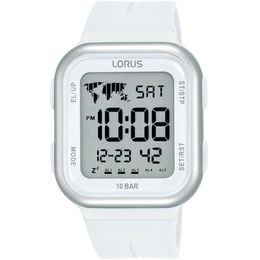 Lorus Digitaluhr Damen Gr&ouml;&szlig;e One Size wei&szlig;