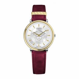 Versace Analoguhr Damen Gr&ouml;&szlig;e One Size gold / bordeaux