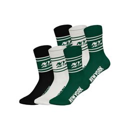 Huddle Socken 'NY Jets Crew' Herren Gr&ouml;&szlig;e 39/42 gr&uuml;n / schwarz / wei&szlig;