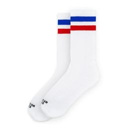 American Socks Socken 'American Pride' Herren Gr&ouml;&szlig;e 19/55 wei&szlig;