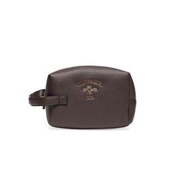 U.S. Polo Assn. Kosmetiktasche Damen Gr&ouml;&szlig;e One Size dunkelbraun / gold