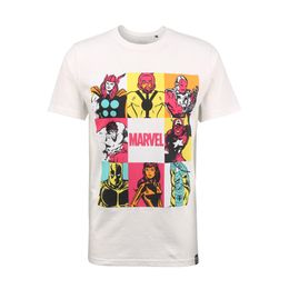 Recovered T-Shirt 'Marvel Characters Pop Art' Herren Gr&ouml;&szlig;e S wei&szlig;