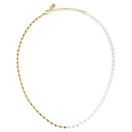 La Petite Story Kette Damen Gr&ouml;&szlig;e One Size gold / perlwei&szlig;