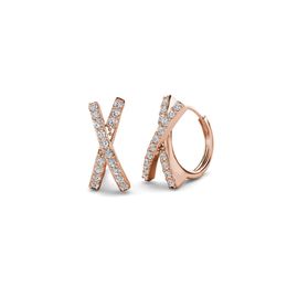 Rougemont Jewellery Ohrringe 'Funkelnde' Damen Gr&ouml;&szlig;e One Size rosegold / transparent