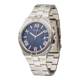 Guess Uhr Herren Gr&ouml;&szlig;e One Size dunkelblau / silber
