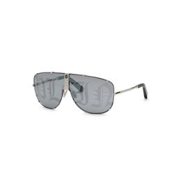 Philipp Plein Sonnenbrille Herren Gr&ouml;&szlig;e One Size anthrazit / schwarz / silber