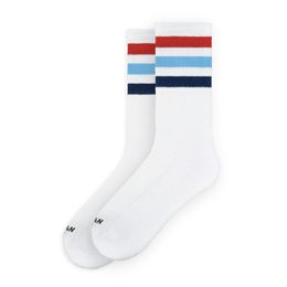 American Socks Socken 'McFly II - Mid High' Herren Gr&ouml;&szlig;e 19/55 wei&szlig;