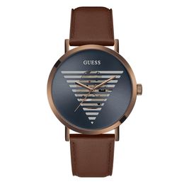 Guess Analoguhr 'Idol' Herren Gr&ouml;&szlig;e One Size navy / braun