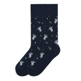 von Jungfeld Socken 'Astronauten Icon' Damen Gr&ouml;&szlig;e 43/46 schwarz