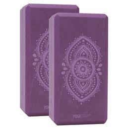YOGISTAR.COM Yogablock 'Ajna Chakra' Herren Gr&ouml;&szlig;e XXXS aubergine