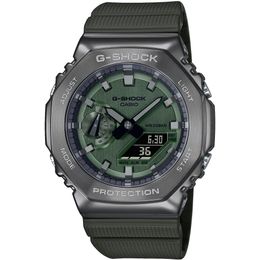 Chronograph Casio G-SHOCK, gr&uuml;n (olivgr&uuml;n, anthrazit), Armbanduhren, Damen, Chronograph, Quarzuhr,Armbanduhr,Herrenuhr,digital, bis 20 bar wasserd.Resinarmband