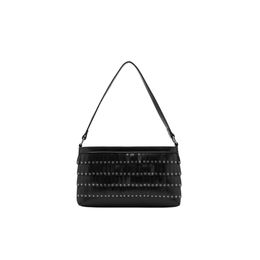 MANGO TEEN Schultertasche 'Kira' Damen Gr&ouml;&szlig;e one size schwarz / silber