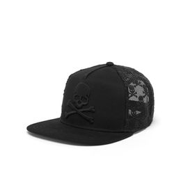 Philipp Plein Cap 'Skull&Bones' Herren Gr&ouml;&szlig;e 55/60 schwarz