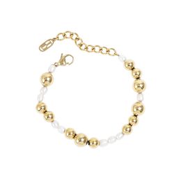 A&c Oslo &ndash; Nordic Design Jewellery Armband 'Tone Damli - Pearls' Damen Gr&ouml;&szlig;e One Size gold