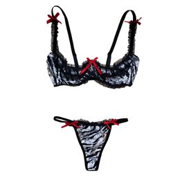 Passion Neglig&eacute;e 'Aida Set' Damen Gr&ouml;&szlig;e 40/42 schwarz