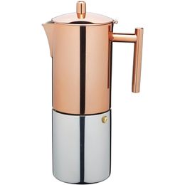Espressokocher LA CAFETI&Egrave;RE "La Cafeti&egrave;re", rosa (kupfer), B:10cm H:17cm T:12cm, Kaffeemaschinen, aus hochwertigem, rostfreien Edelstahl mit induktionsgeeignetem Boden