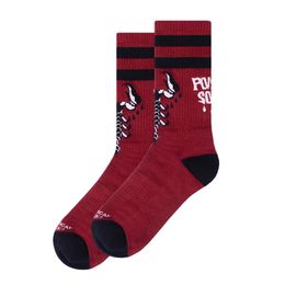 American Socks Socken 'Poison Soul' Herren Gr&ouml;&szlig;e 19/55 rot