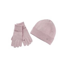 Laura Scott M&uuml;tze & Handschuhe Damen Gr&ouml;&szlig;e XS/XL rosa