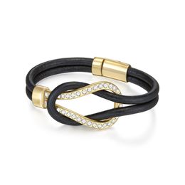 Lulu & Jane Lulu & Jane Armband Damen Gr&ouml;&szlig;e One Size gold / schwarz