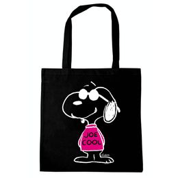 logoshirt Baumwolltasche 'Peanuts - Snoopy' Herren Gr&ouml;&szlig;e One Size schwarz