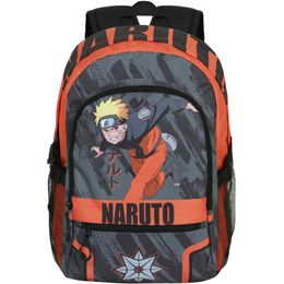Naruto Rucksack 'Shuriken' Jungen Gr&ouml;&szlig;e One Size hellgelb / grau / anthrazit / dunkelorange