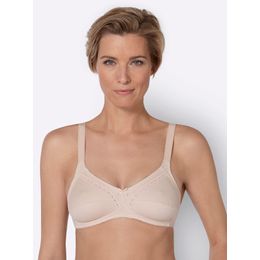 B&uuml;gelloser BH Naturana, Damen, Gr. 85, Cup A, beige (elfenbein), 100% Baumwolle, BHs