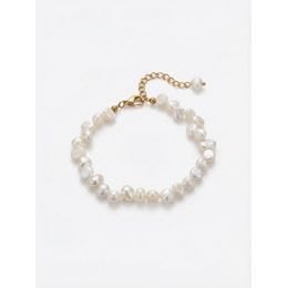 Nemomatheo Armband 'Pure Pearl Harmony' Damen Gr&ouml;&szlig;e 21 / 25 cm naturwei&szlig;