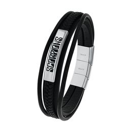 Amor Armband 'Scorpions' Herren Gr&ouml;&szlig;e One Size schwarz / silber