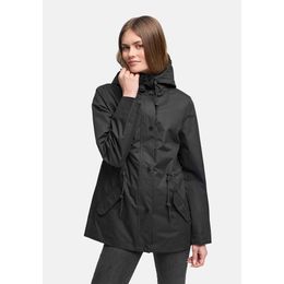 Outdoorjacke Marikoo "Bonbonparty", Damen, Gr. L, schwarz, Obermaterial: 100% Polyester; Futter: 100% Polyester; Wattierung: 100% Polyester; &Auml;rmelfutter: 100% Polyester, Jacken Outdoorjacke, leichte &Uuml;bergangsjacke