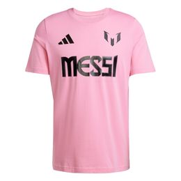 adidas Performance Funktionsshirt 'Messi' Herren Gr&ouml;&szlig;e S rosa / schwarz