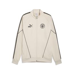 Puma Sportjacke 'Manchester City KING Anthem' Herren Gr&ouml;&szlig;e XS hellbeige / braun