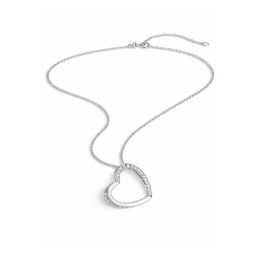 Pure Schmuck Kette 'Heart Glow' Damen Gr&ouml;&szlig;e 40 / 45 cm silber