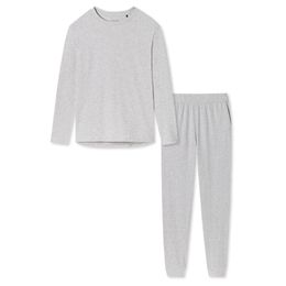Schiesser Pyjama 'Organic Cotton' Damen Gr&ouml;&szlig;e XS grau Winterkleid