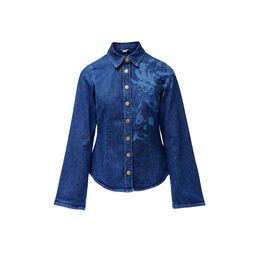 Salsa Jeans Bluse Damen Gr&ouml;&szlig;e M hellblau / dunkelblau