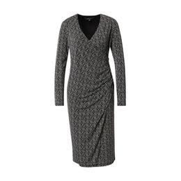 comma, COMMA Kleid Damen Gr&ouml;&szlig;e 44 anthrazit / wei&szlig; Winterkleid