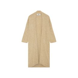 Senses.the Label Offener Long Cardigan mit weiten &Auml;rmeln Damen Gr&ouml;&szlig;e M/L hellbraun