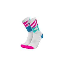 Incylence Sportsocken Damen Gr&ouml;&szlig;e 47/50 blau / t&uuml;rkis / neonpink / wei&szlig;