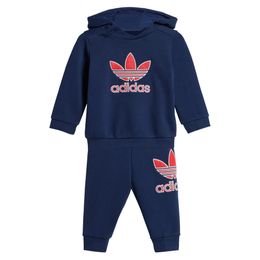 adidas originals Jogginganzug 'Hoodie Set Big Logo' Jungen Gr&ouml;&szlig;e 74 navy / rot / wei&szlig;