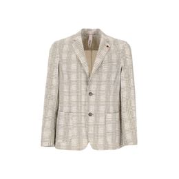 Distretto12 Sakko 'Tadeo' Herren Gr&ouml;&szlig;e 56 beige / khaki / pastellgr&uuml;n