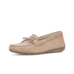 Mokassin Gabor "Mokassin", Damen, Gr. 40,5, beige, Schuhe Mokassin