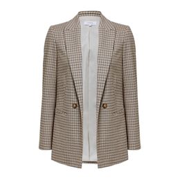 comma, COMMA Blazer Damen Gr&ouml;&szlig;e 46 camel / ecru / schwarz