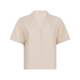 Hunkem&ouml;ller Hunkem&ouml;ller Schlafshirt Damen Gr&ouml;&szlig;e XL beige / wei&szlig;