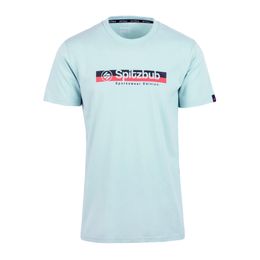 Spitzbub Shirt Herren Gr&ouml;&szlig;e L pastellblau / dunkelblau / rot