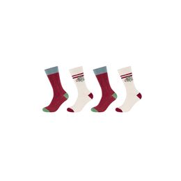 s.Oliver Socken 'X-Mas' Damen Gr&ouml;&szlig;e 36/40 elfenbein / gr&uuml;n / petrol / weinrot