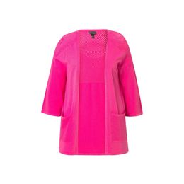 Ulla Popken Strickjacke Damen Gr&ouml;&szlig;e 7XL/8XL pink